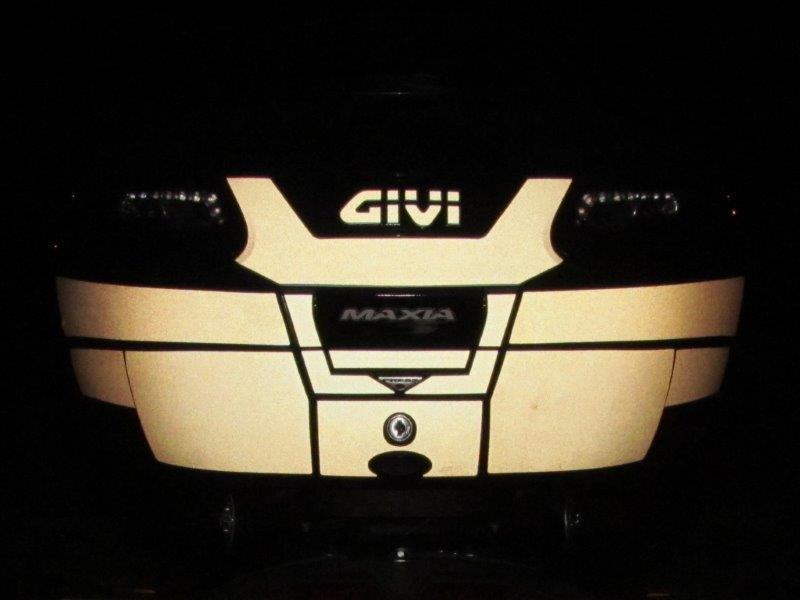 Reflective Decals for Givi E55 Top Case (Black) – Black Hills Moto
